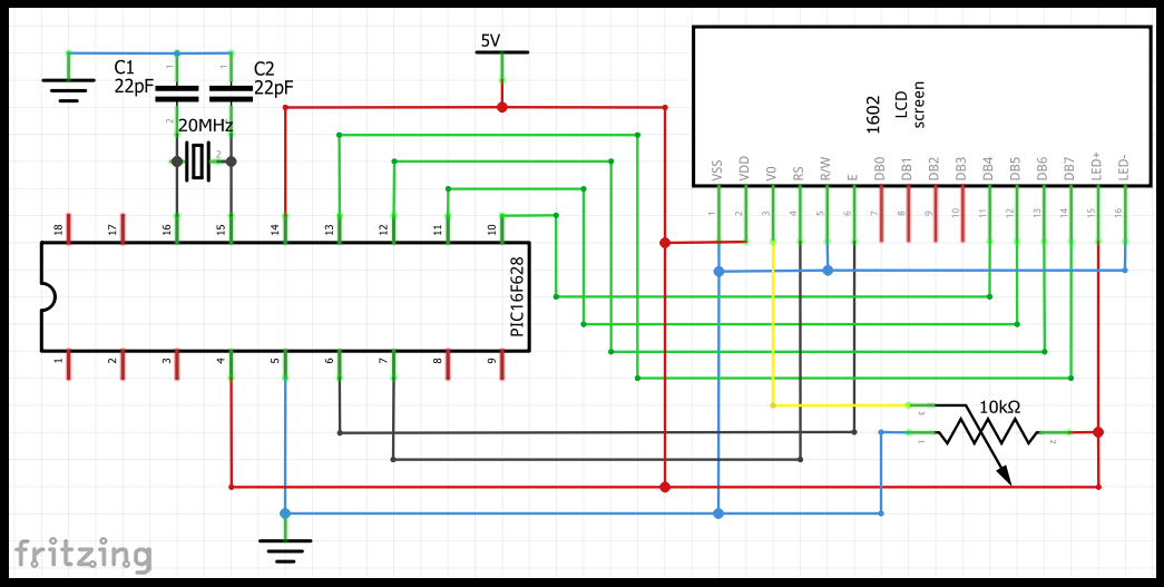 Pic16F628 İle 1602 LCD Ekran Kullanımı: Hello World! – Eğitim Şart